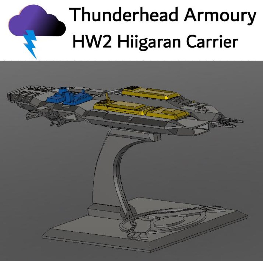 Homeworld 2 Hiigaran Carrier Model (removable Modules) - Etsy