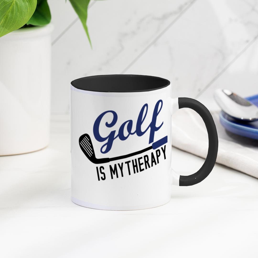 Golf is My Therapy Golf Mug | Funny Novelty Golf Mug | Coffee Mug ...
