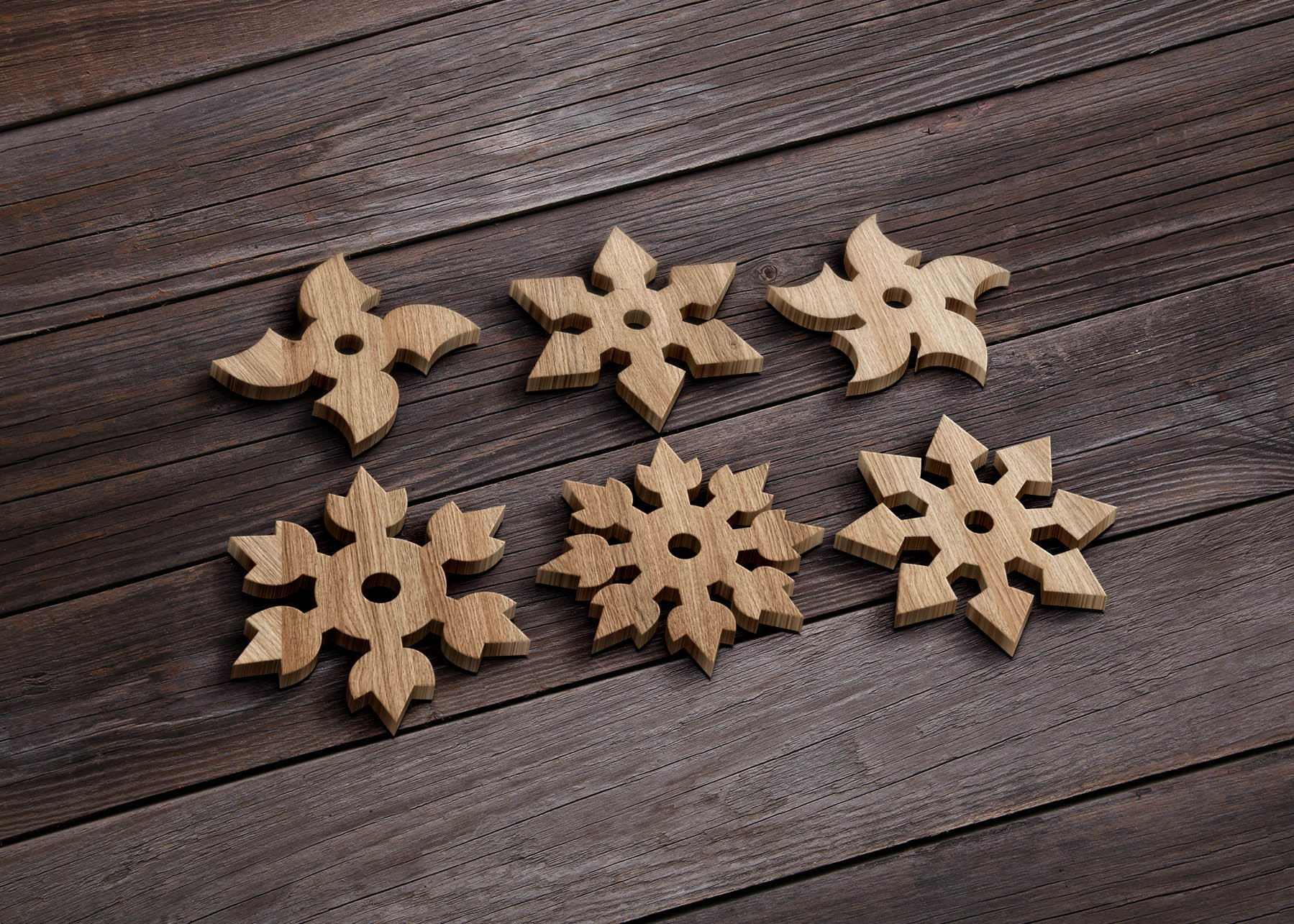 Ninja Star Coasters Glowforge Cut Files SVG DXF Wood Trivets Wall Decor ...
