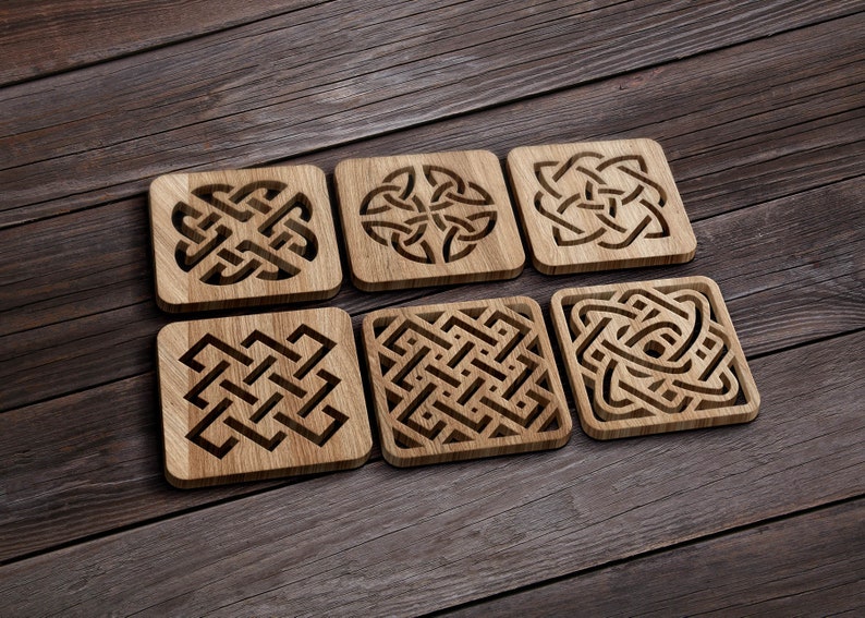 15 Celtic Coasters SVG, SVG Celtic Knot, Home Decor SVG, Coaster Grill ...