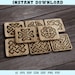 15 Celtic Coasters SVG, SVG Celtic Knot, Home Decor SVG, Coaster Grill ...