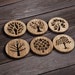 Tree Coasters SVG Laser Cut Tree Trivet Grill Round Tree Wall Decor ...