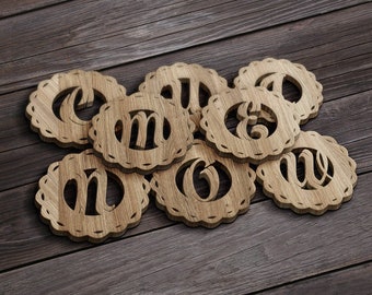 Laser Cut Snowflake Winter Trivet Hexagonal Wood Coaster Wall Decor ...