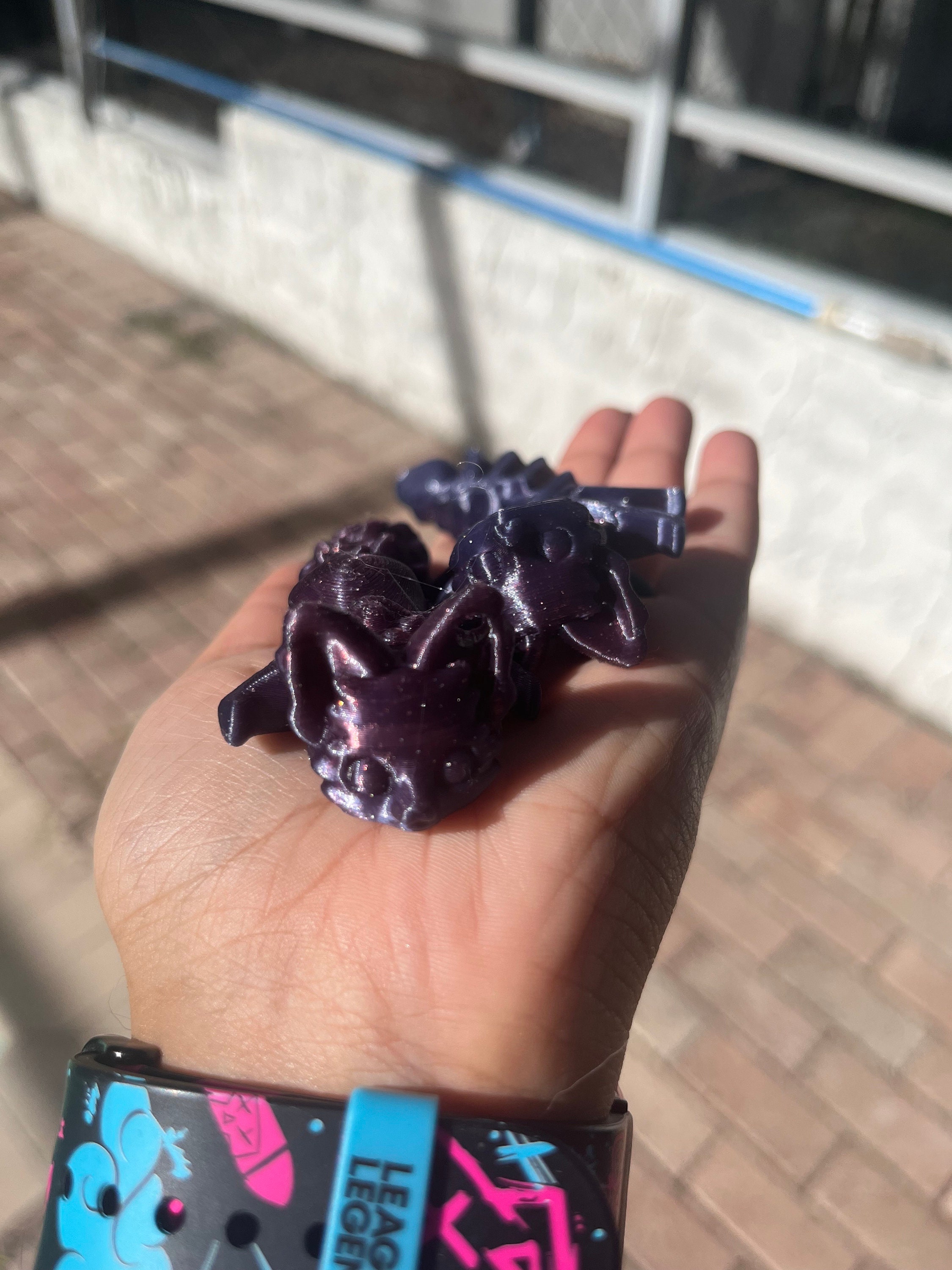 3D Printed Mini Fox Flexi Articulated Keychain Gift for Boyfriend ...