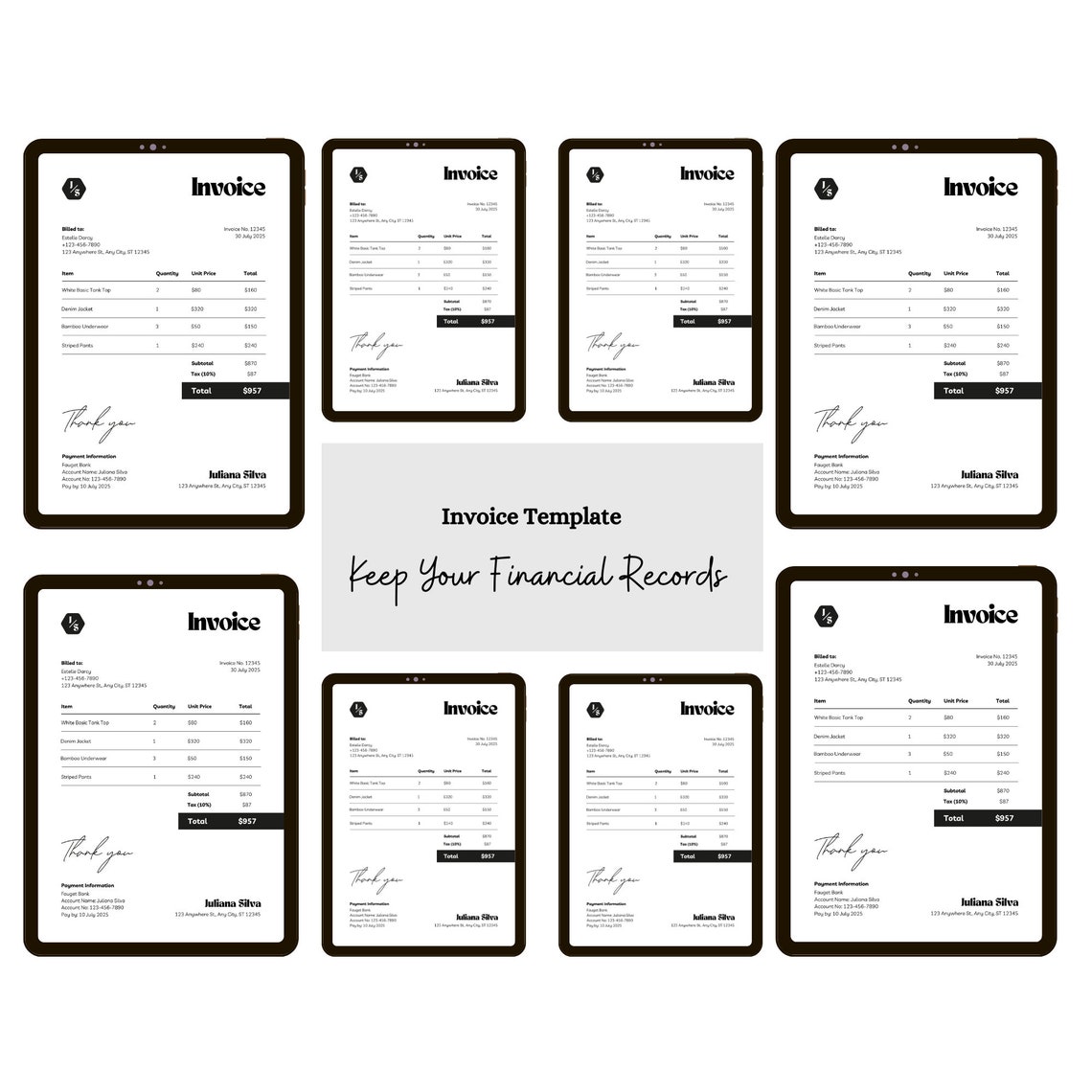 Streamline Finances Invoice Template for Star Tup Business Efficiently ...