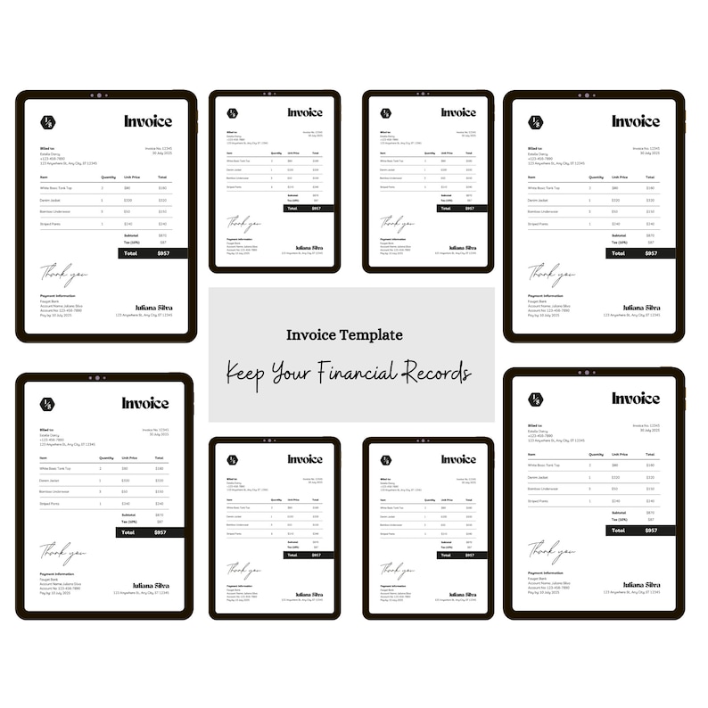 Streamline Finances Invoice Template for Star Tup Business Efficiently ...