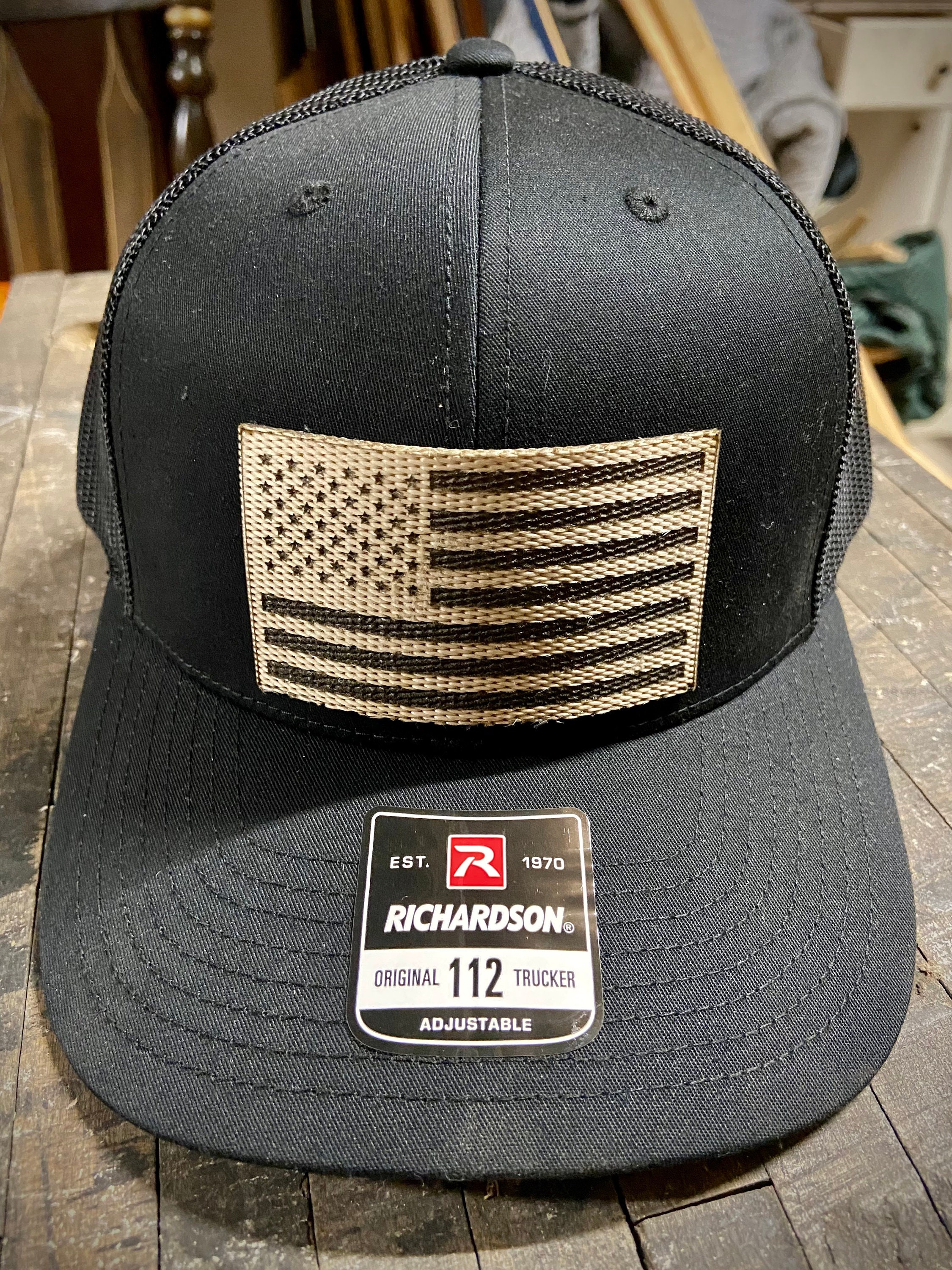 Firefighter Hat Patch Made From Retired Fire Hose Richardson 112 Fire ...