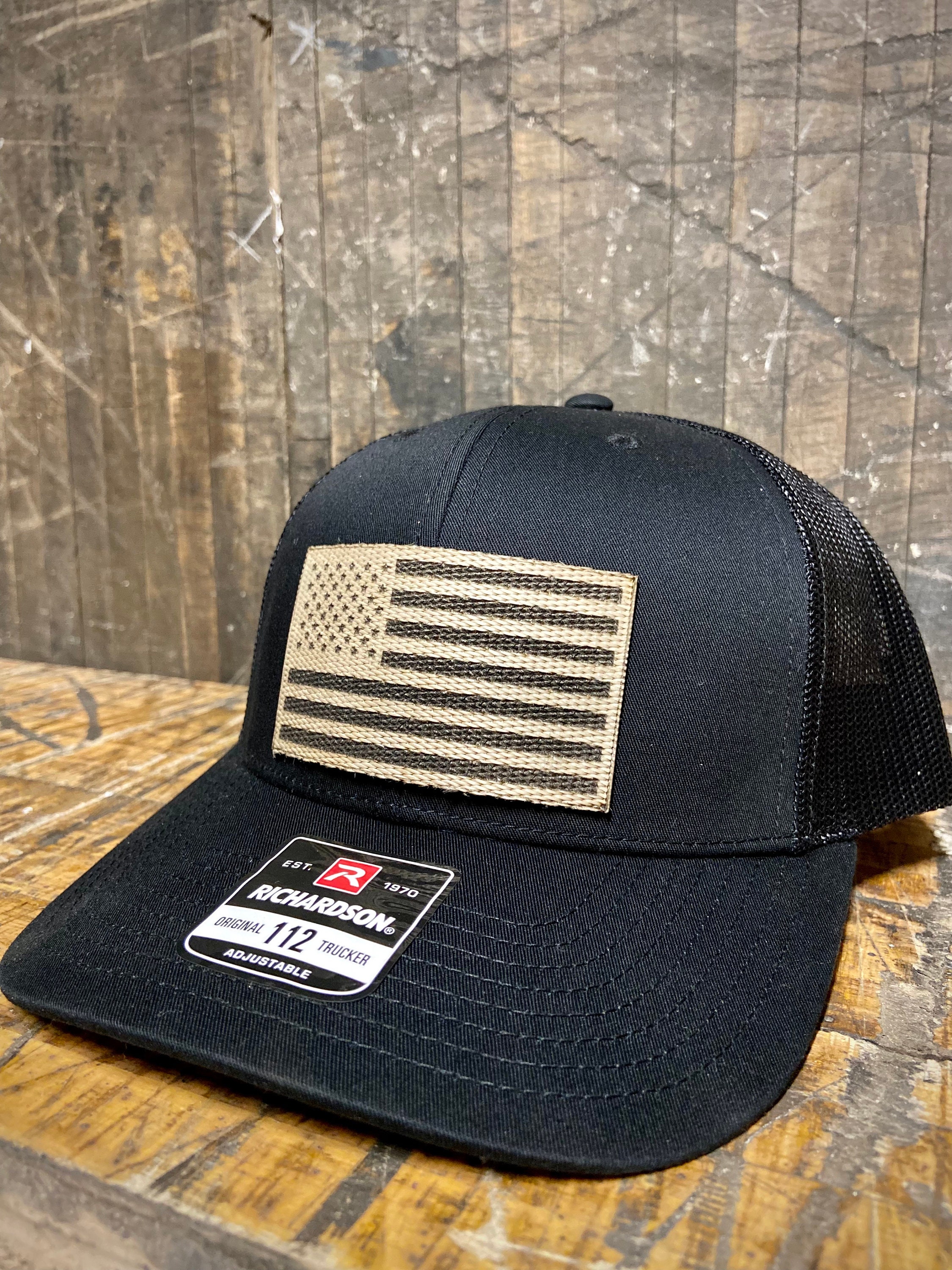 Firefighter Hat Patch Made From Retired Fire Hose Richardson 112 Fire ...