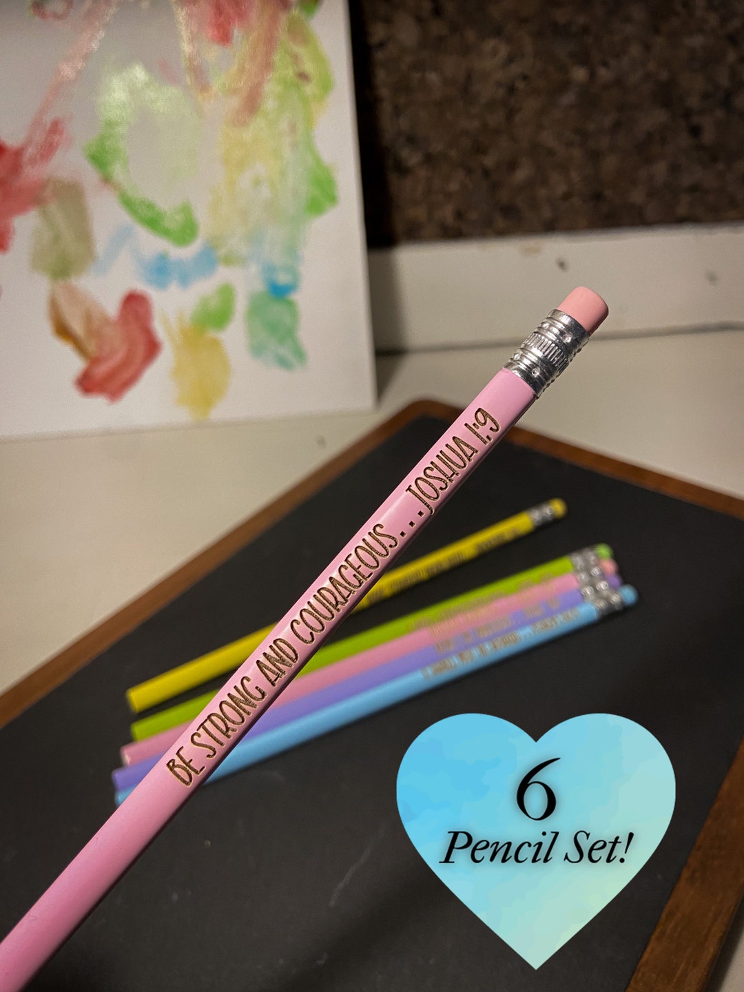 Scripture Pencils Set of 6, Gift for Student, Pencils for Teachers ...