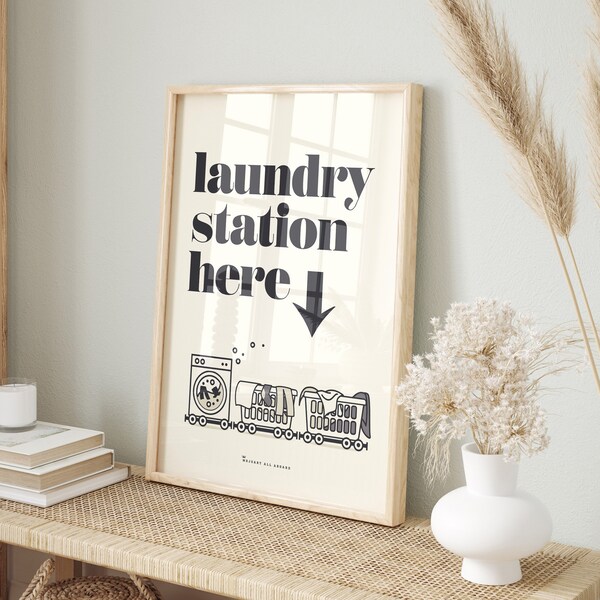 Laundry Station Art - Etsy