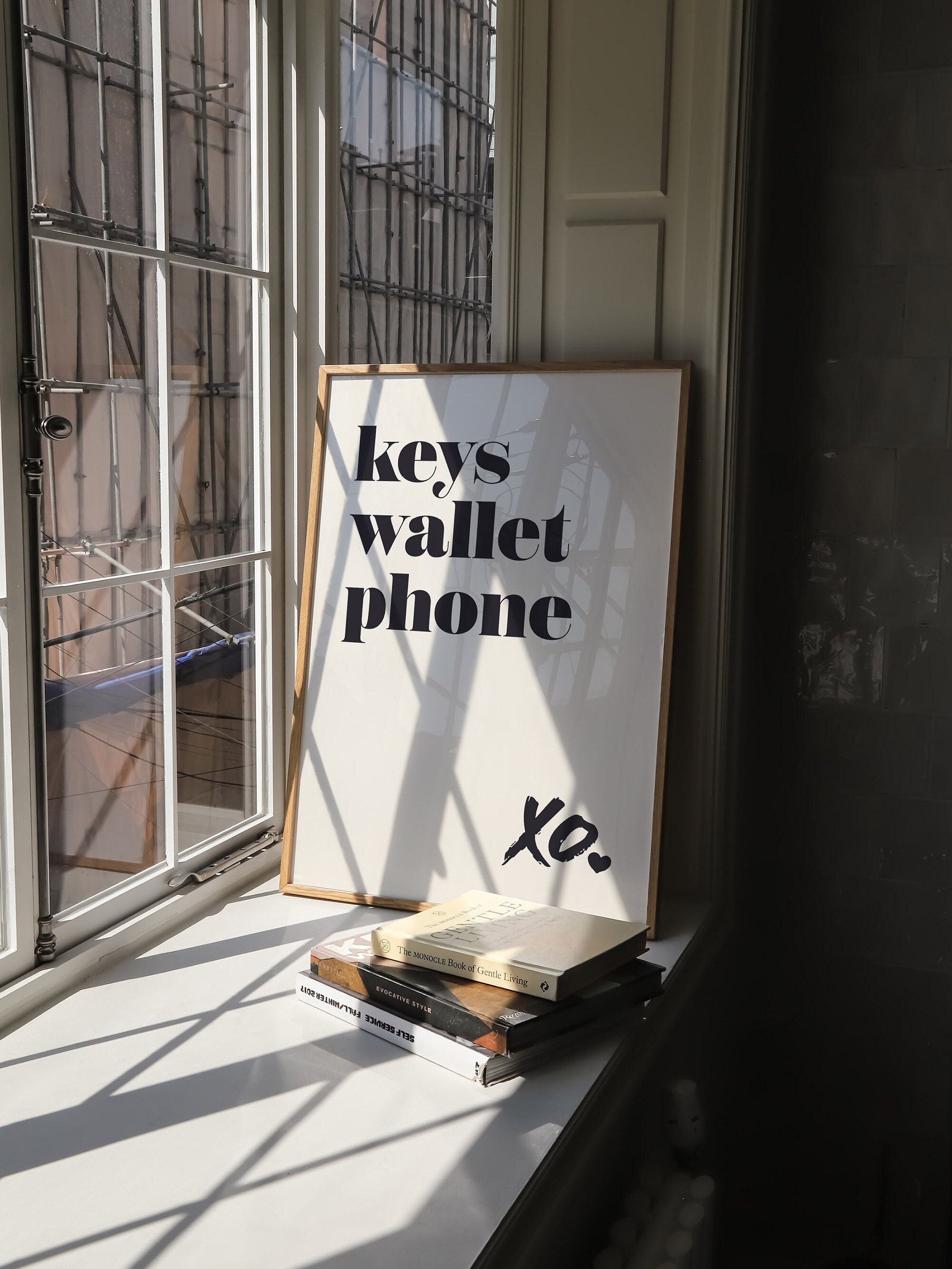 Keys Wallet Phone Kiss, Sweet Reminders Print, Going to Work Checklist ...