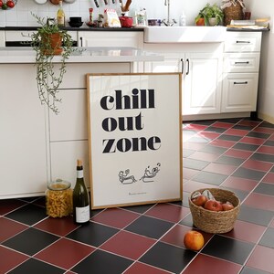 Chill Out Zone Print, Room to Relax Wall Art, Home Club Decor - Shipped ...