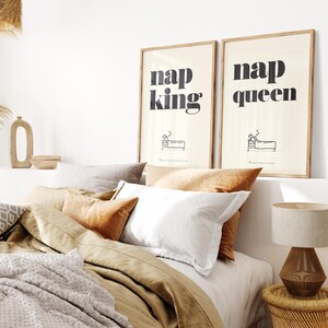 Nap Queen Print, Her Bedroom Wall Art, Funny Girl's Decor Shipped Print ...
