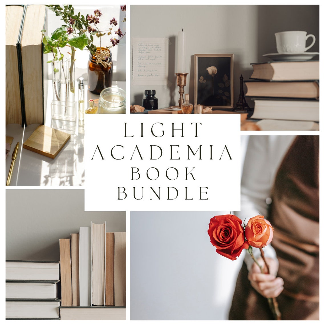 Light Academia Book Bundle - Etsy