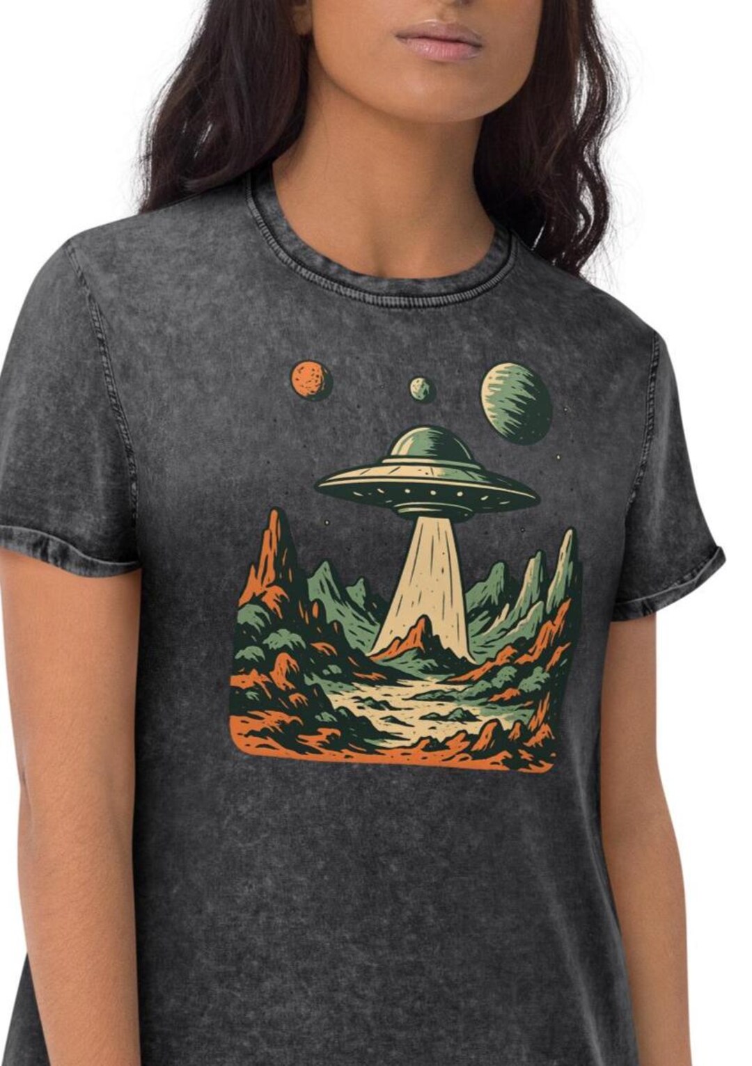 UFO Tee | Alien Abduction Shirt | Vintage Outer Space Graphic - Etsy