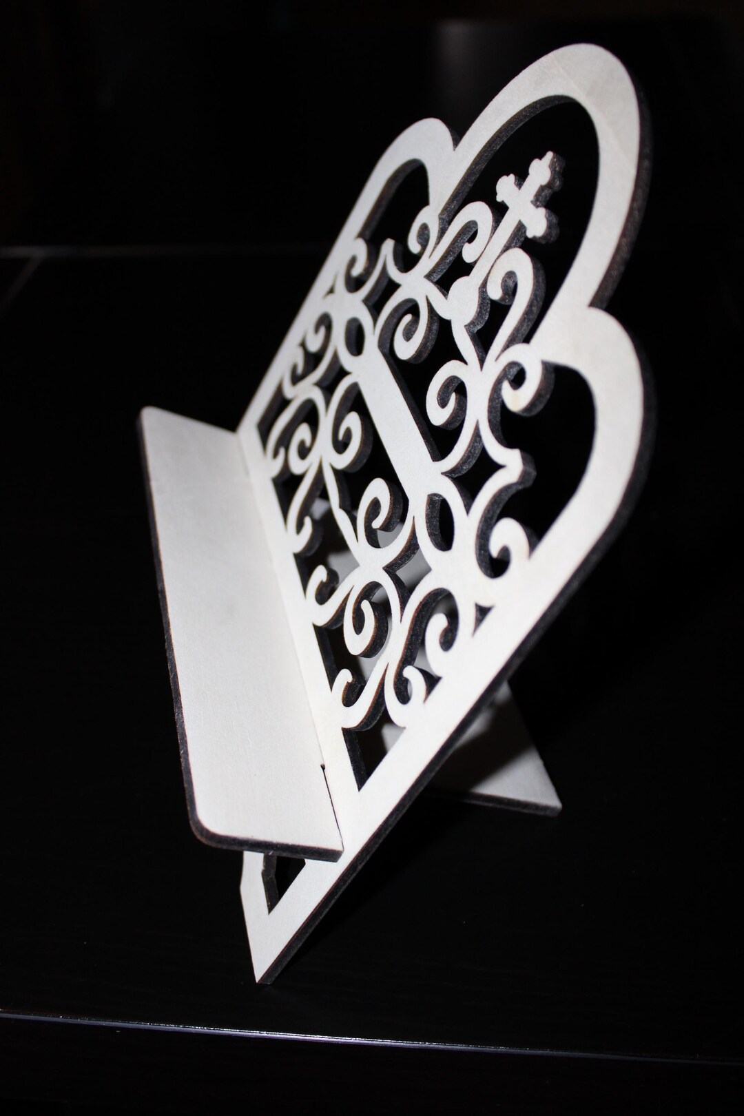 Handcrafted Wooden Religious Book Stand Elegant Bible Holder Natural ...