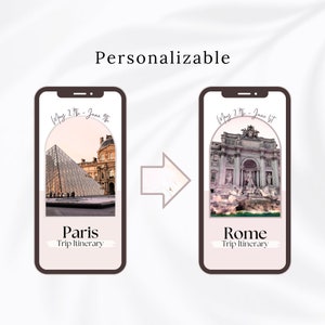 Reiseplanvorlage Reiseplan Paris Reiseplaner Reisebüro Reiseplan Mobile ...