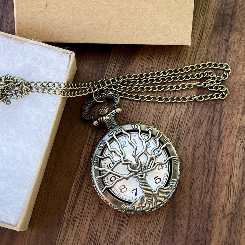 Tree Pocket Watch - Etsy