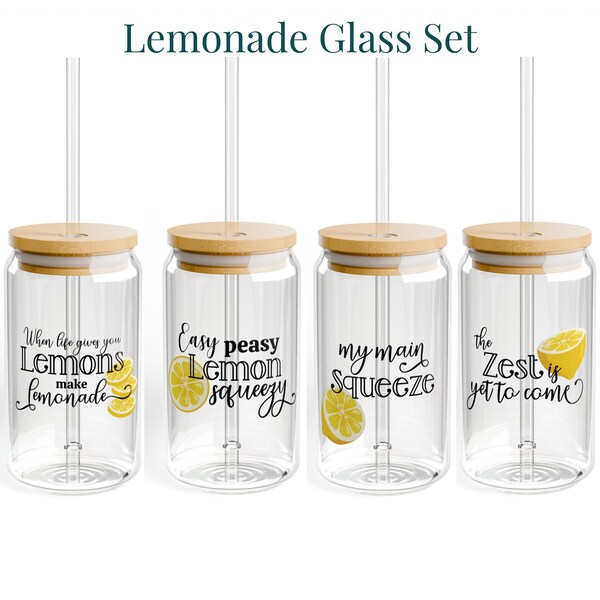 Lemonade Glasses - Etsy