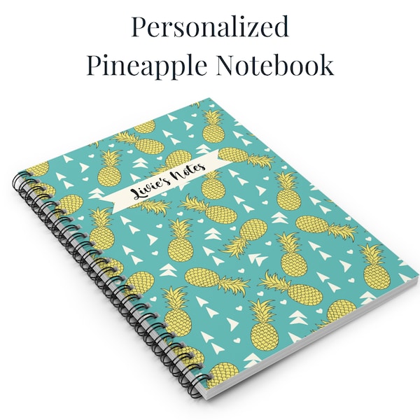 Pineapple Notebook - Etsy