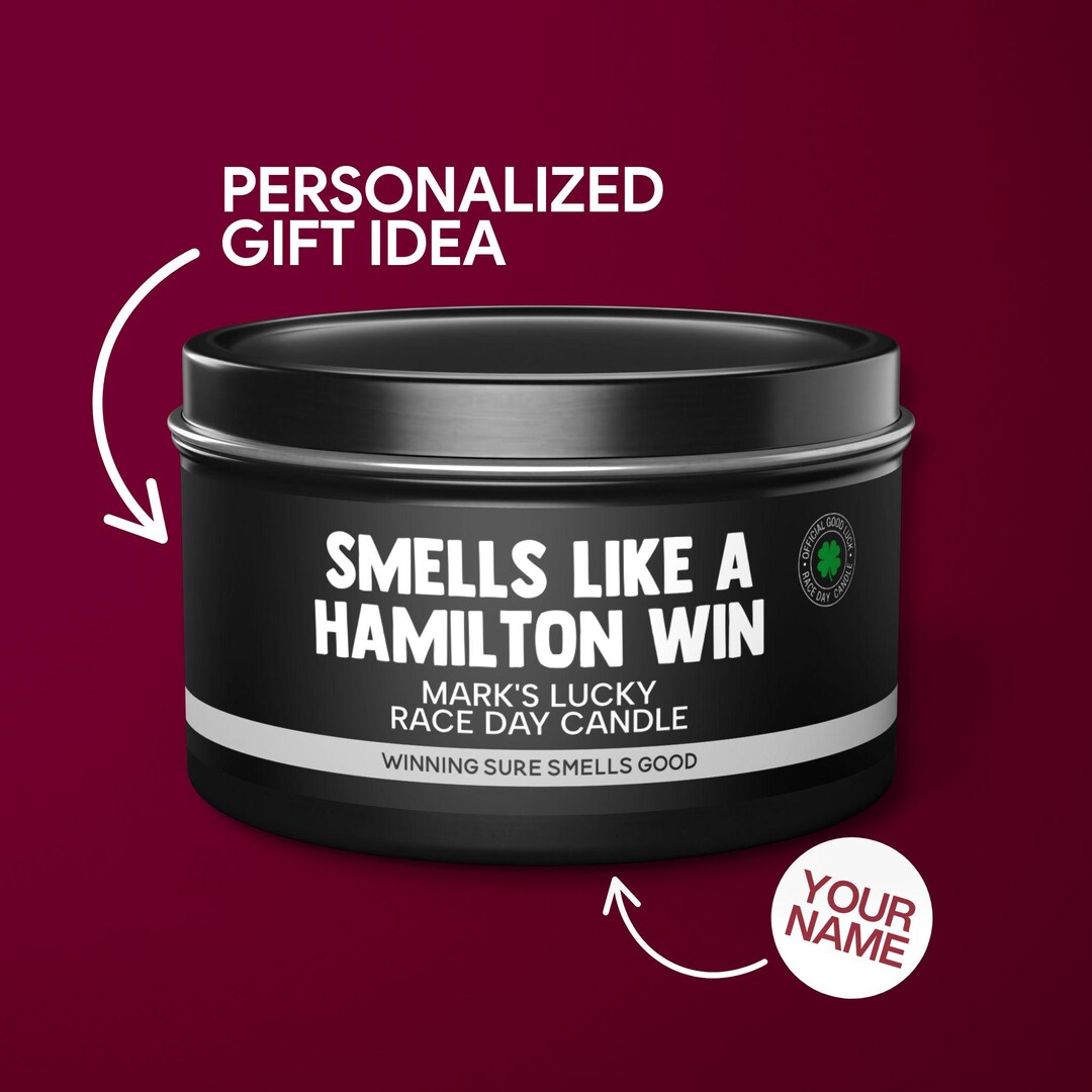 Personalized Lewis Hamilton F1 Racing Gift Smells Like A Lewis Hamilton ...