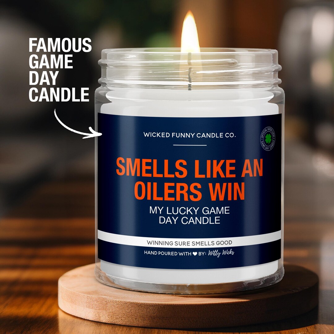 Smells Like an Oilers Win Candle | Edmonton Oilers Hockey Candle | Game ...