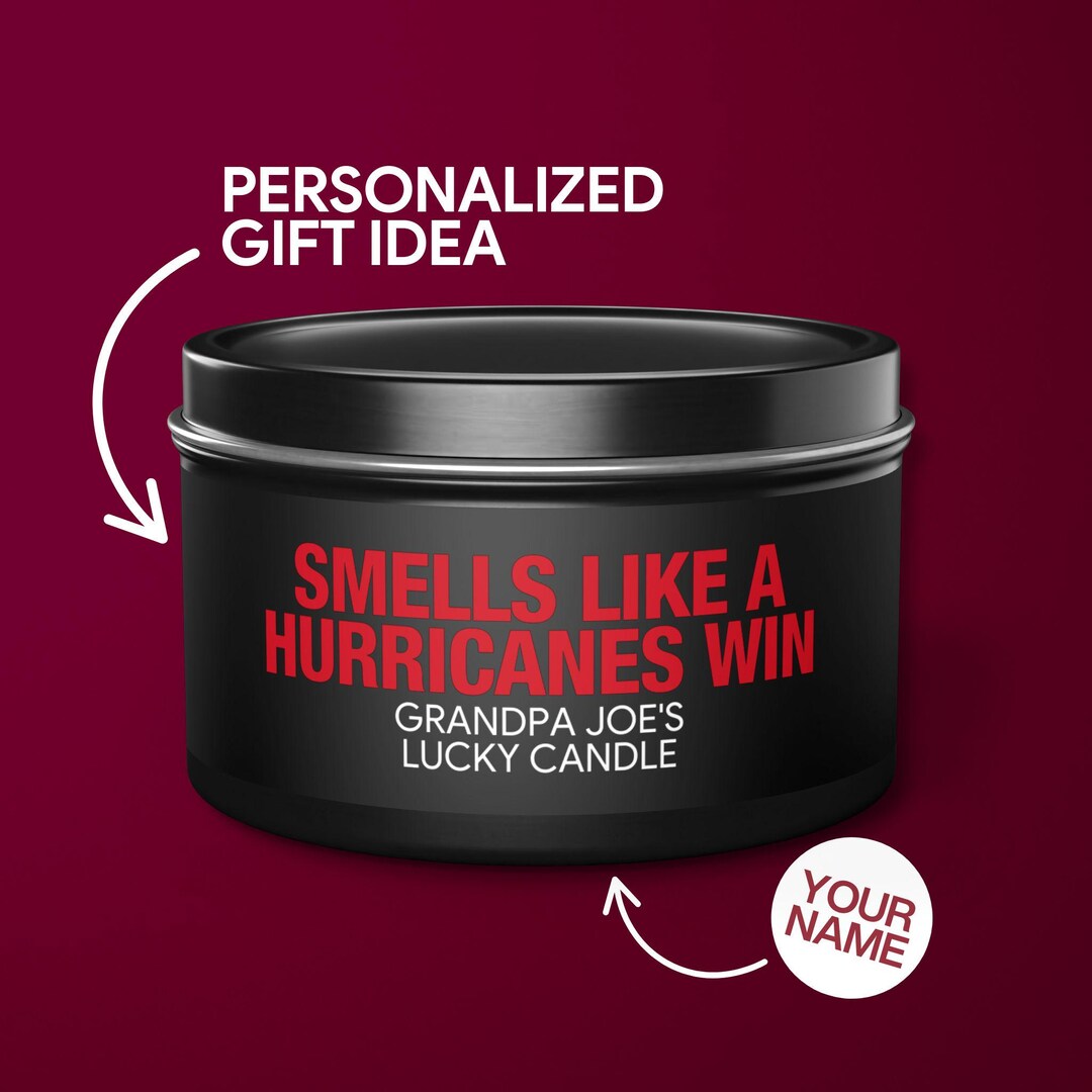 Personalized Smells Like a Hurricanes Win Candle Custom Carolina ...