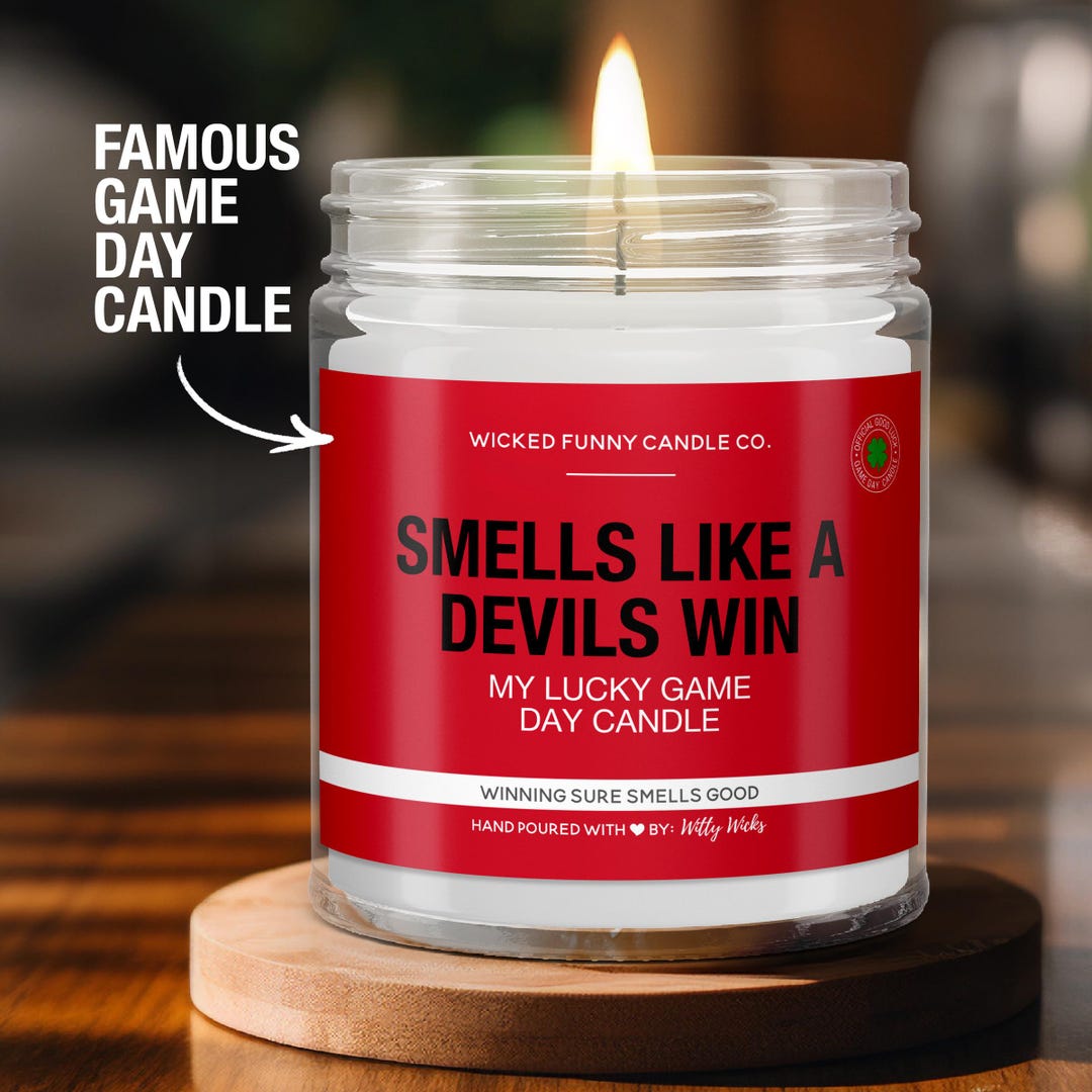 Smells Like an Devils Win Candle | New Jersey Devils Hockey Candle ...