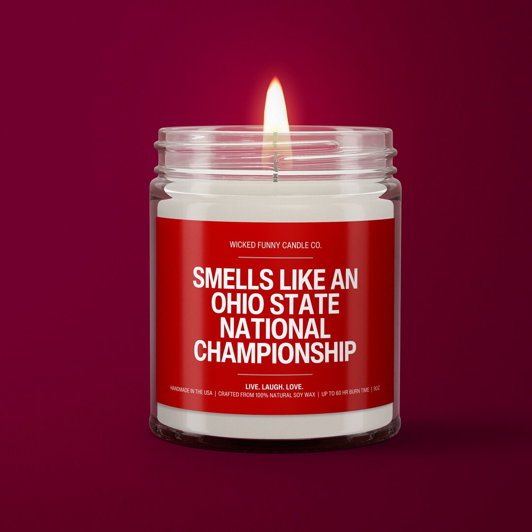 Smells Like an Ohio State National Championship Candle Ohio - Etsy