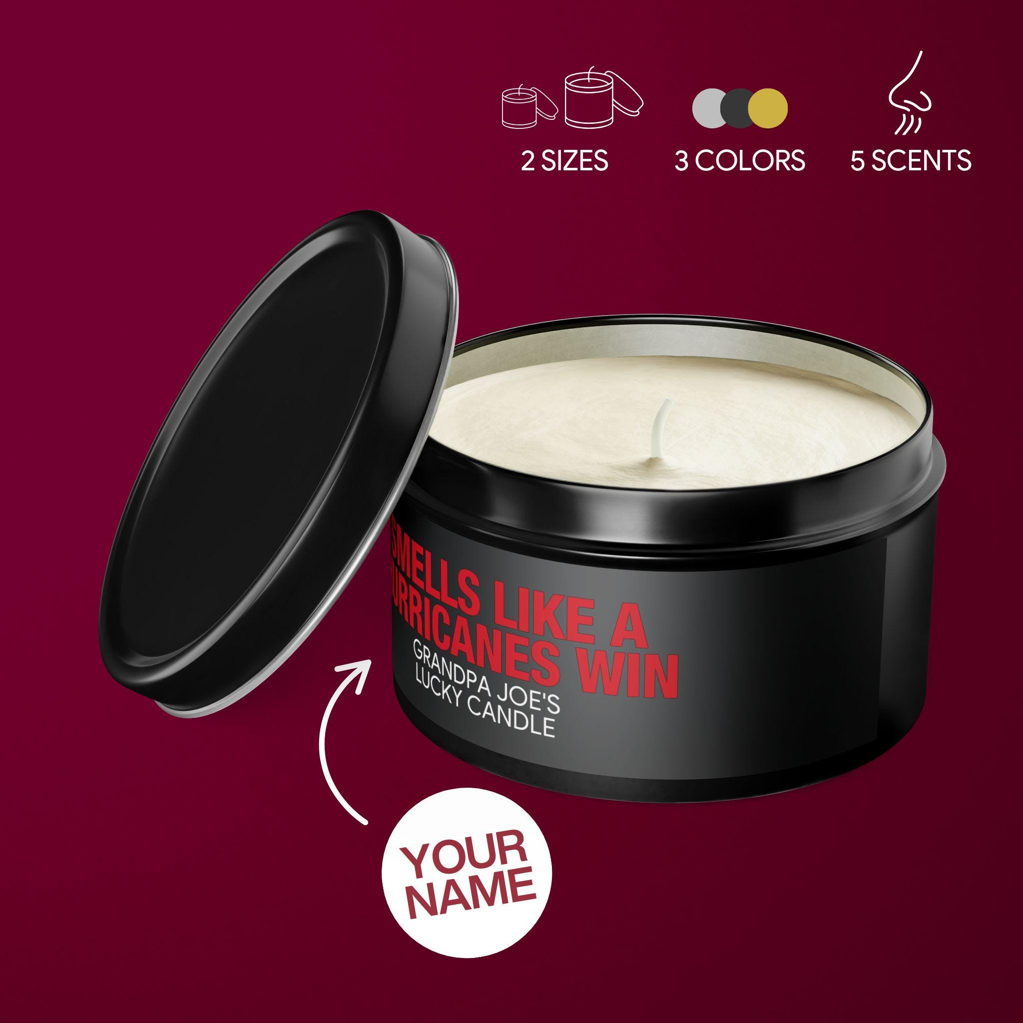 Personalized Smells Like a Hurricanes Win Candle Custom Carolina ...