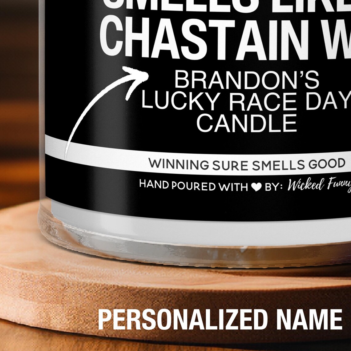 Personalized Ross Chastain Gift Smells Like A Ross Chastain Win Candle ...