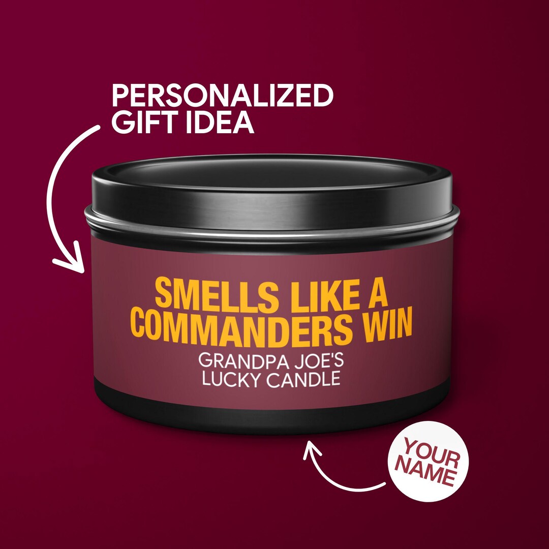 Personalized Smells Like a Commanders Win Candle Custom Washington ...