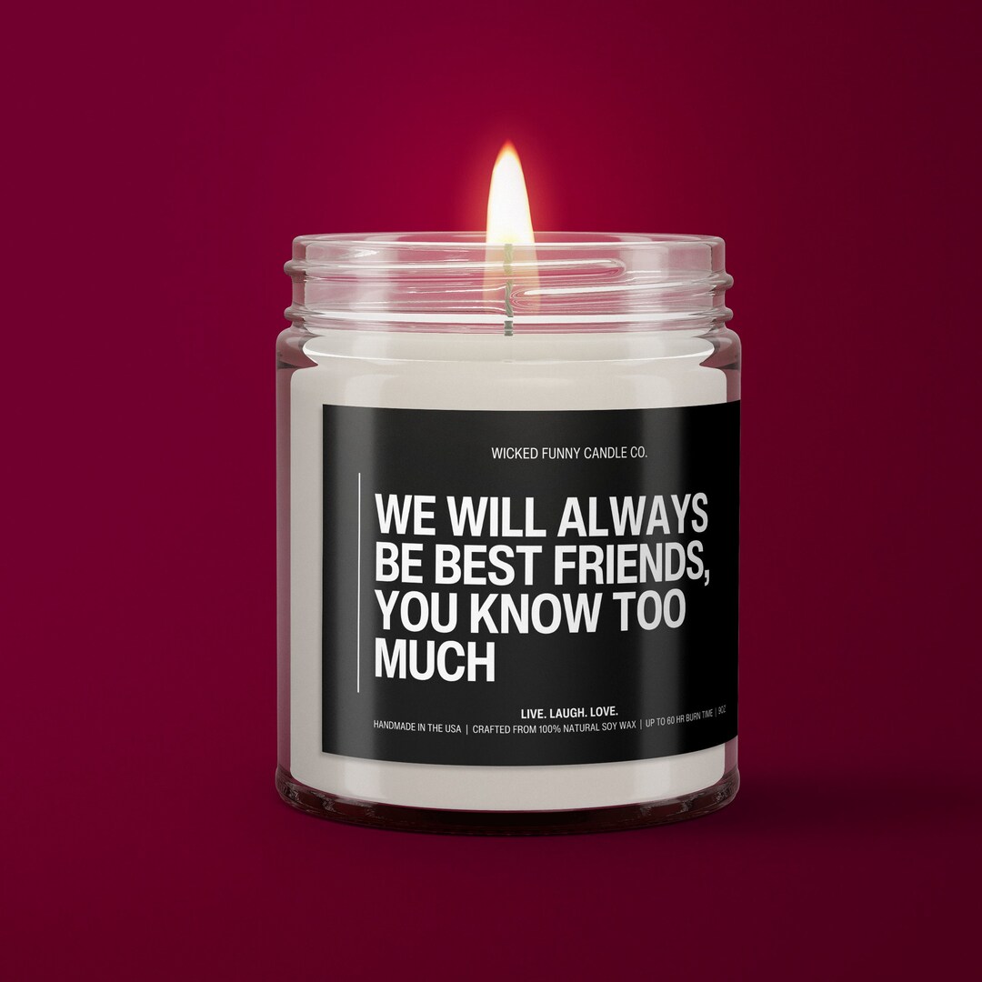We Will Always Be Best Friends Candle Best Friends Birthday Gifts Long ...