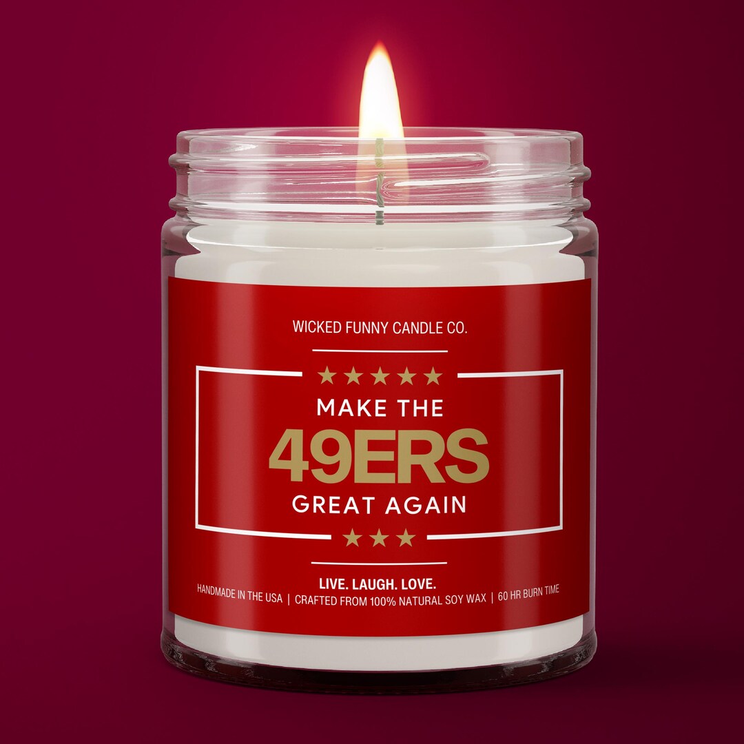 MAGA San Francisco 49ers Gift Trump 49ers Candle 49ers Decor for ...