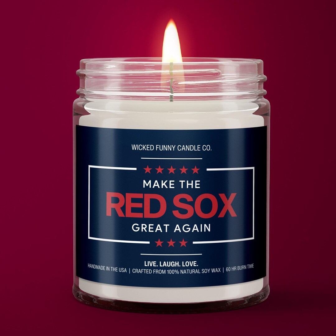 MAGA Boston Red Sox Gift Trump Red Sox Candle Red Sox Decor for ...