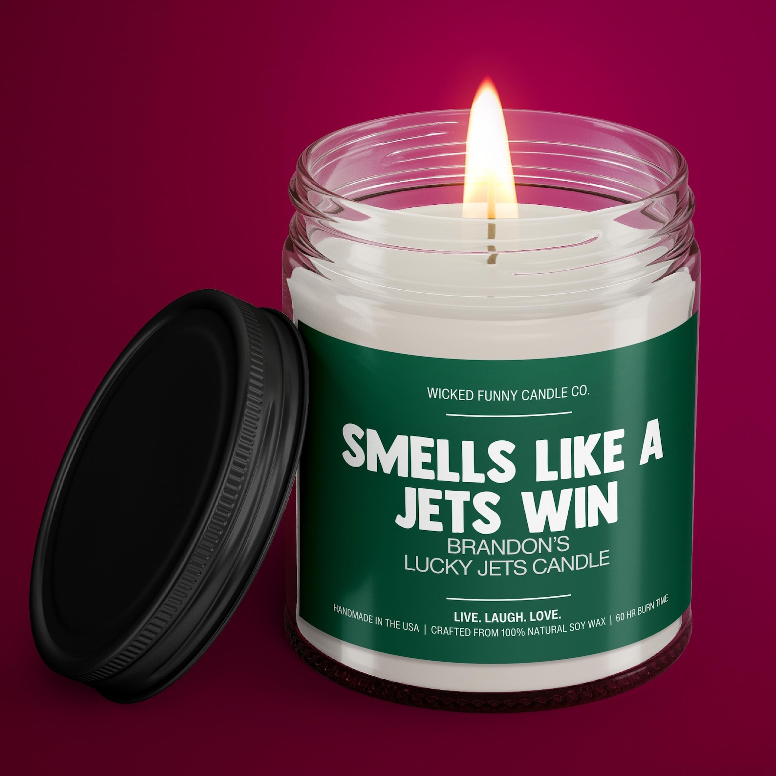 Personalized Smells Like a Jets Win Candle Custom New York Jets Gift ...