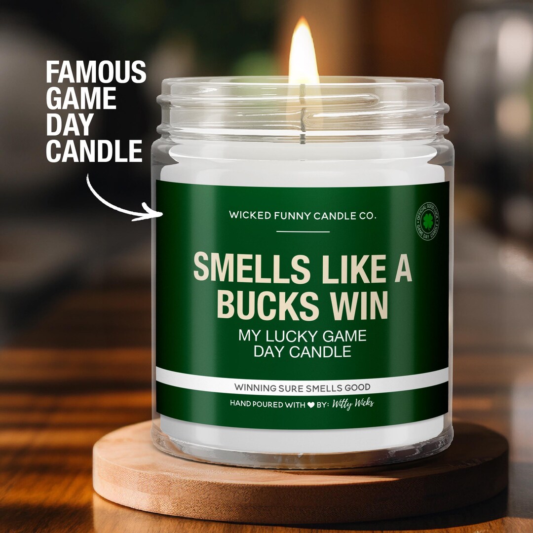 Smells Like a Bucks Win Candle | Milwaukee Bucks Basketball Candle ...