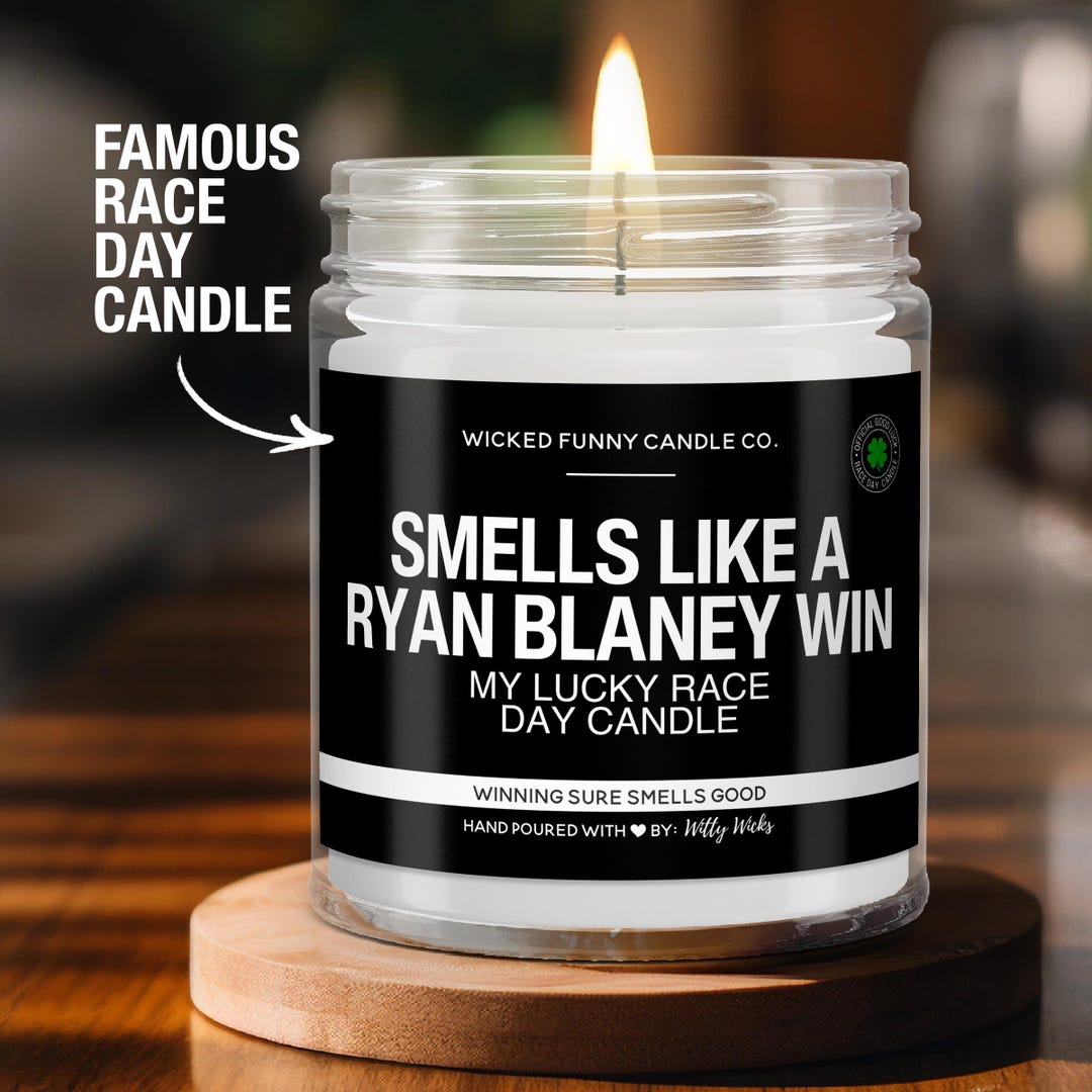 Smells Like a Ryan Blaney Win Candle | Ryan Blaney NASCAR Candle | Race ...