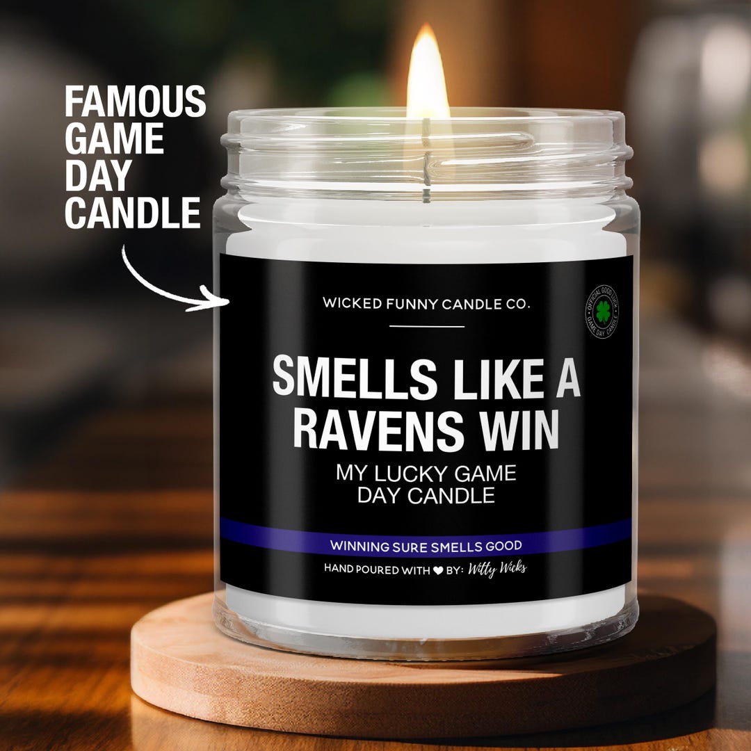 Smells Like a Ravens Win Candle | Baltimore Ravens Candle | Game Day ...
