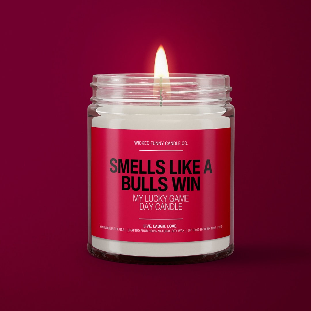 Smells Like a Bulls Win Candle | Chicago Bulls Basketball Candle | Game ...