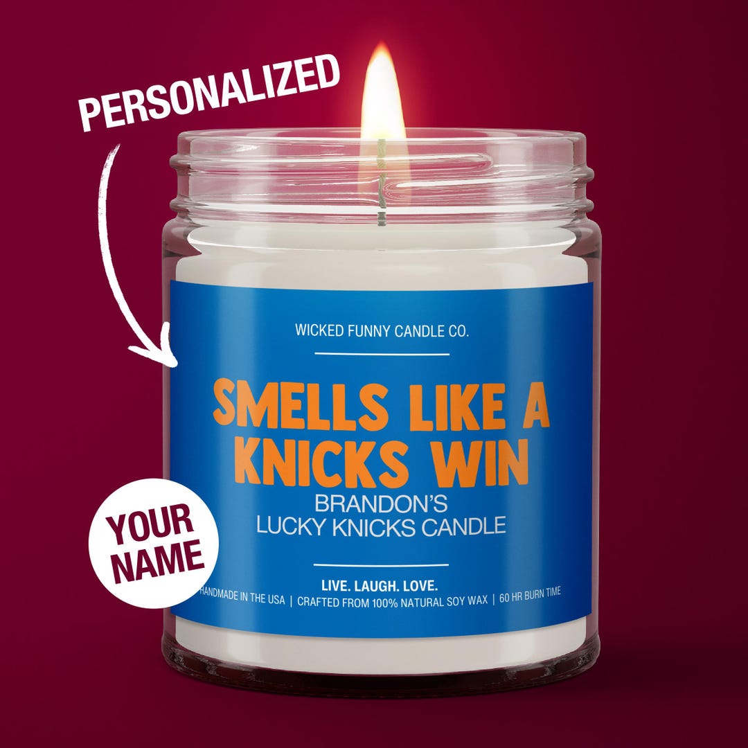 Personalized Smells Like a Knicks Win Candle Custom New York Knicks ...