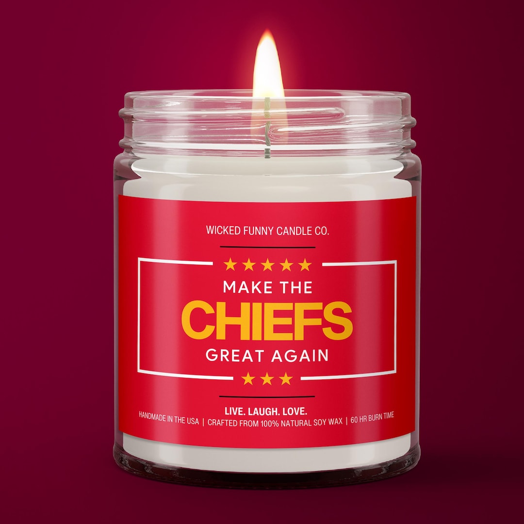 MAGA Kansas City Chiefs Gift Trump Chiefs Candle Chiefs Decor for ...