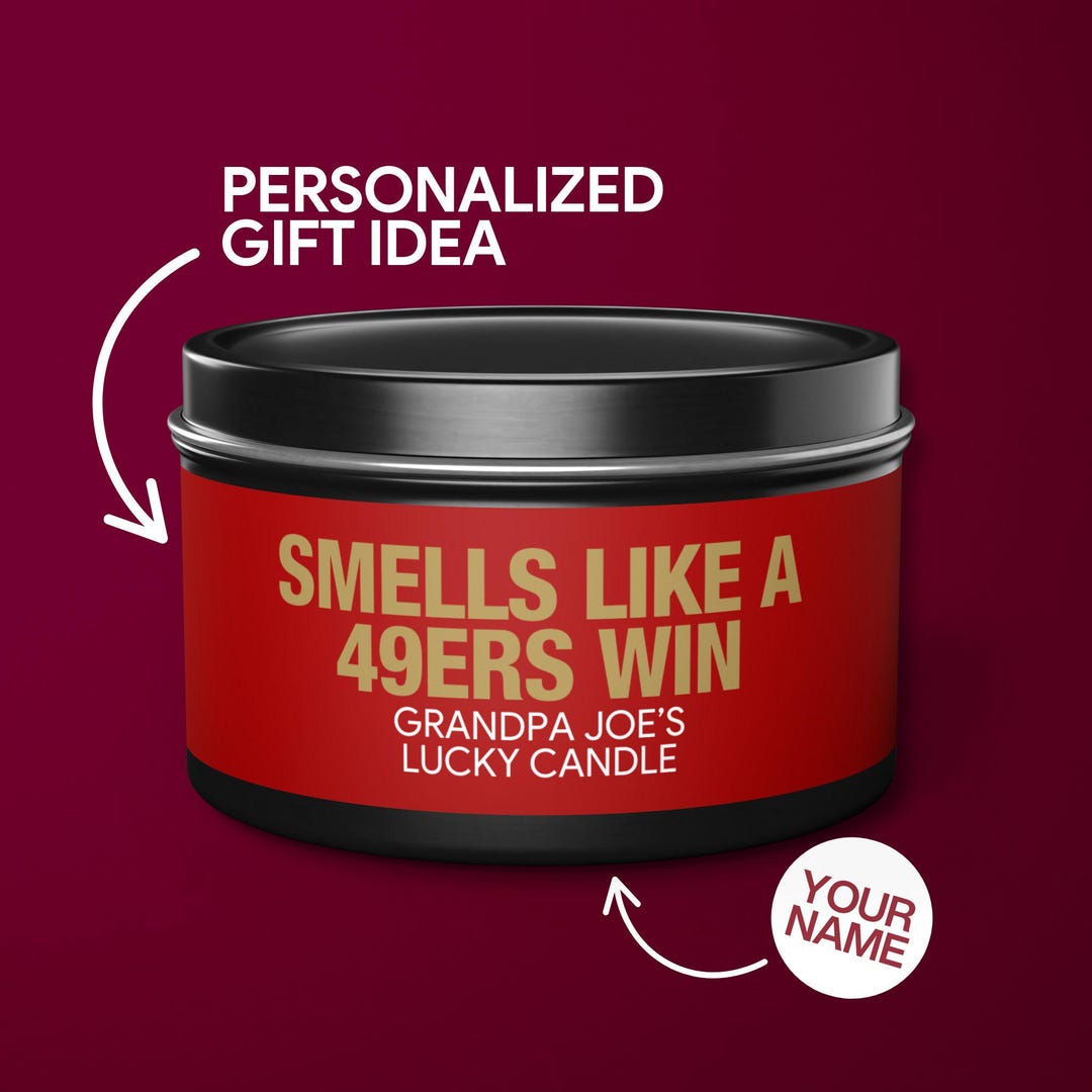 Personalized Smells Like a 49ers Win Candle Custom San Francisco 49ers ...