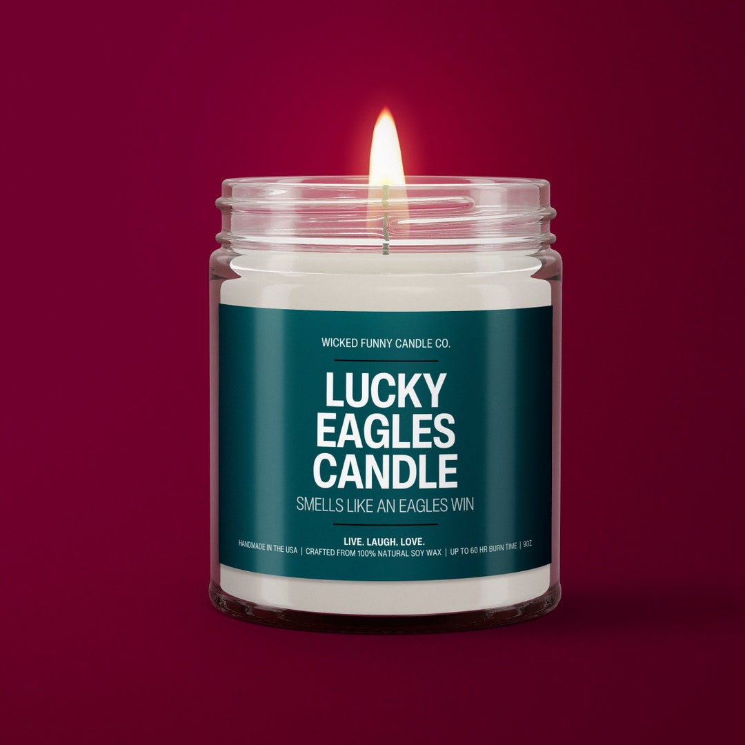 Lucky Eagles Candle | Philadelphia Eagles Candle | Game Day Decor ...