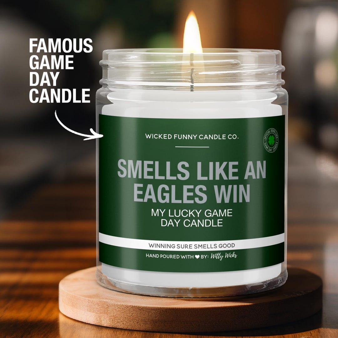 Smells Like a Eagles Win Candle | Philadelphia Eagles Candle | Game Day ...