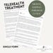 Private Practice Forms: Mental Health Telehealth Consent Form - Etsy