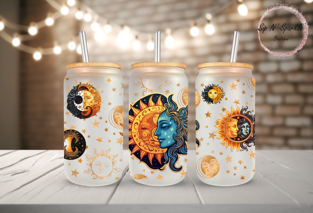Celestial Sun and Moon Libbey Cup - Etsy
