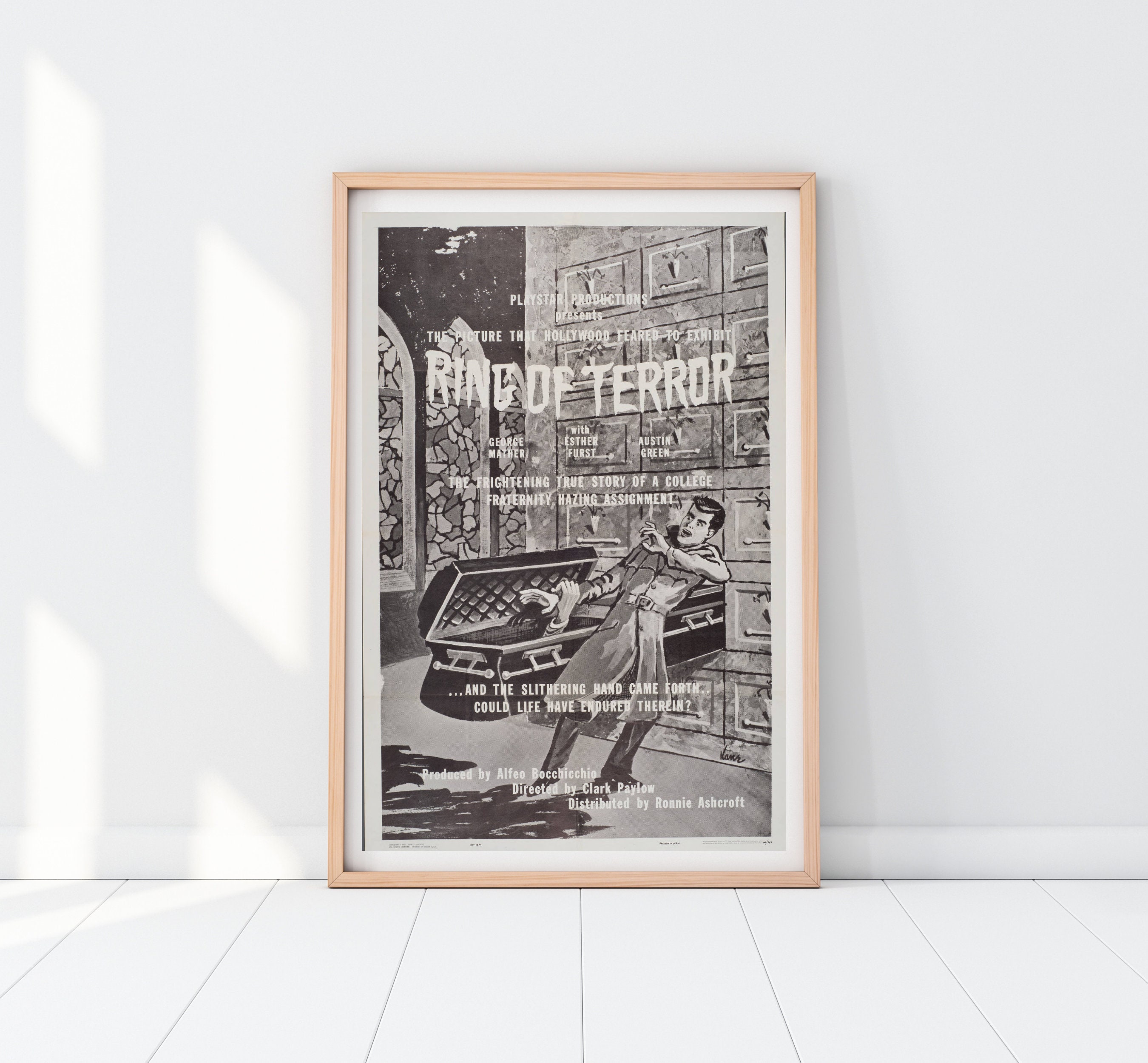 Vintage Horror Movie Poster Prints Halloween Wall Decor Spooky ...