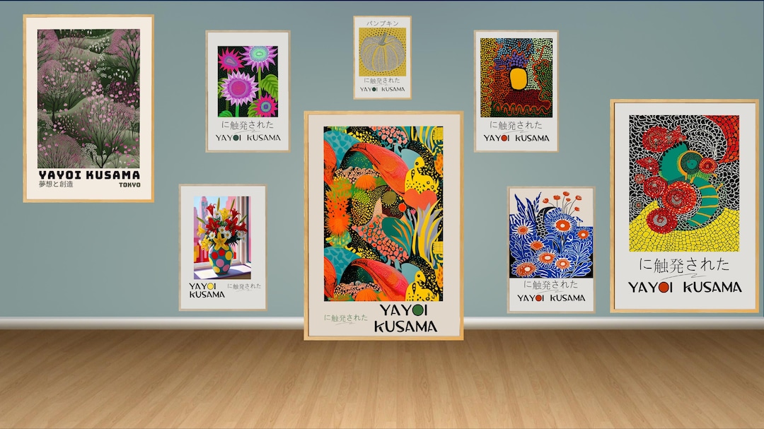 Yayoi Kusama Poster Set: Japanese Pop Art Prints (digital Download) - Etsy