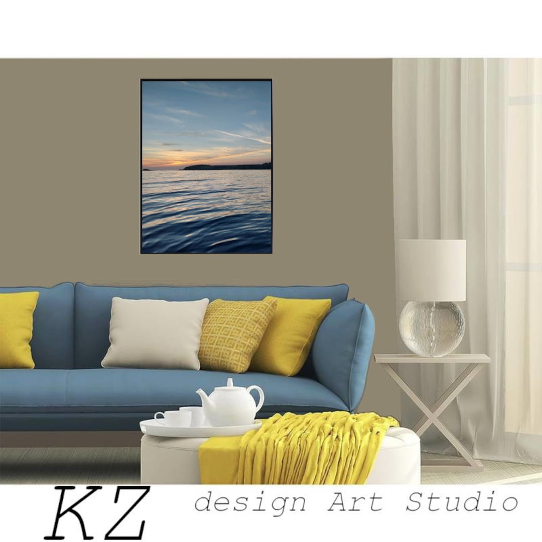 Blue Ocean Wall Art | Beach Print | Downloadable Art | Sea Photography ...